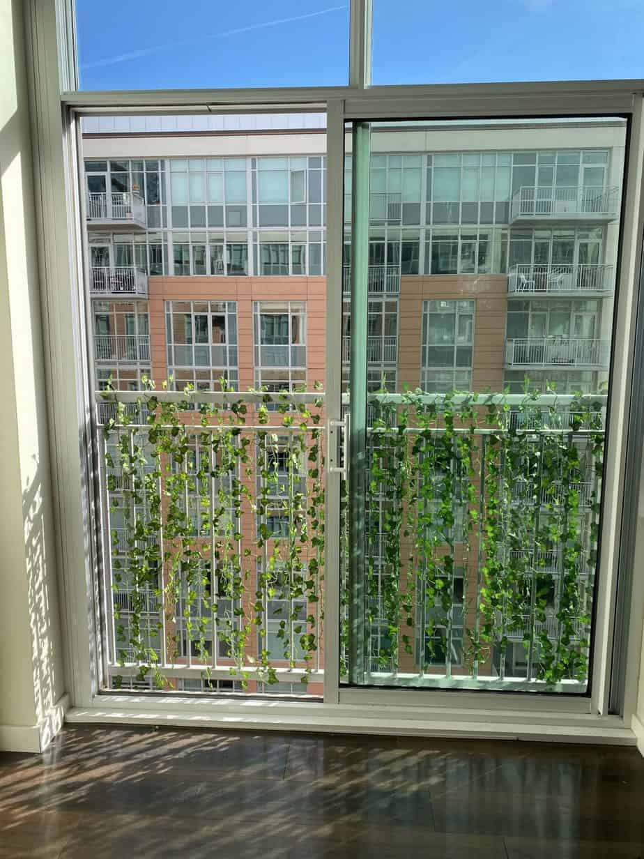 15 Minute Faux Balcony Makeover for under $15 - Balcony Boss