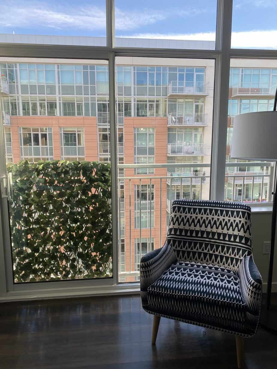 15 Minute Faux Balcony Makeover for under $15 - Balcony Boss