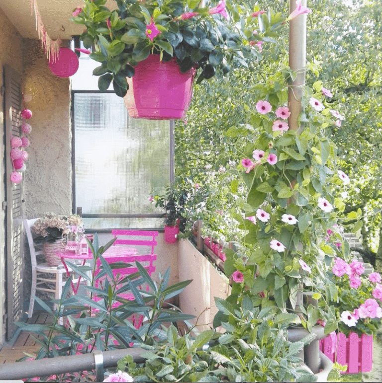 Pretty in Pink: 6 Pink Balcony Décor Ideas - Balcony Boss